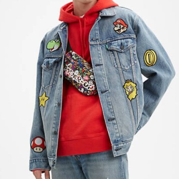 Levi's | Jackets & Coats | Levis X Super Mario Vintage Trucker Jacket ...